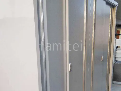 スチール 物置 イナバ シンプリー 2160×755×1903 MJX-217E （現場番号：45378）の施工例 | 外構・リフォーム工事のファミリー庭園