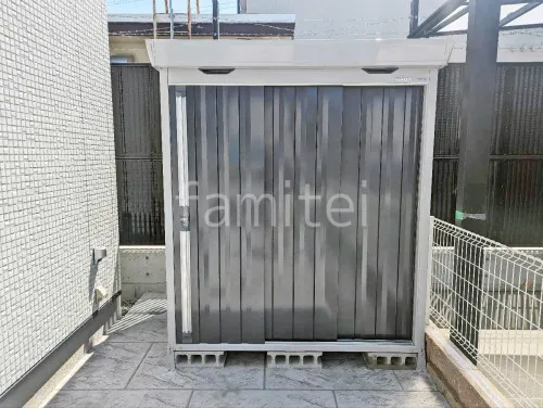 スチール 物置 イナバ フォルタ 1790×1370×2085 FS-1814S （現場番号：48571）の施工例 | 外構・リフォーム工事のファミリー庭園