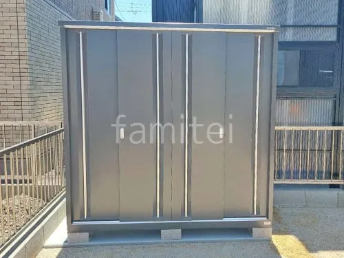 スチール 物置 イナバ シンプリー 1940×905×1903 MJX-199E の外構施工例（現場番号：49048） - ファミリー庭園