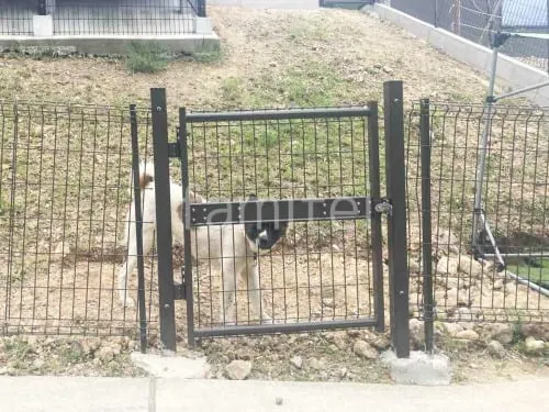 勝手口門扉 LIXIL ハイグリッド門扉N8型（現場番号：42964）の施工例 | 外構・リフォーム工事のファミリー庭園