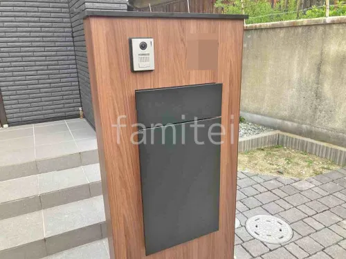 機能門柱 LIXIL FKの外構施工例（現場番号：49400） - ファミリー庭園