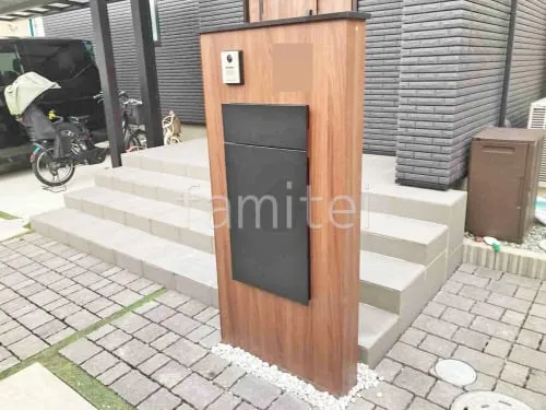 機能門柱 LIXIL FKの外構施工例（現場番号：49400） - ファミリー庭園