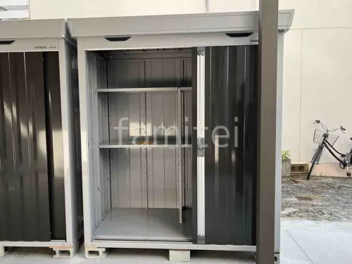 イナバ物置 フォルタ FS-1809S（現場番号：44454）の施工例 | 外構・リフォーム工事のファミリー庭園