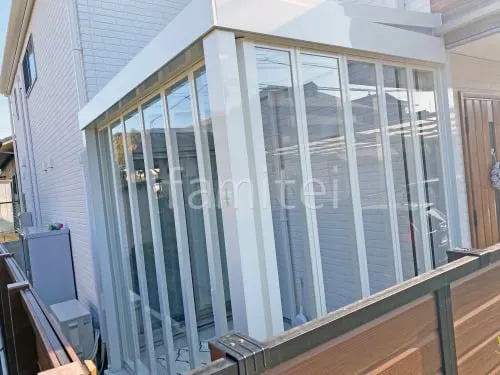 ガーデンサンルーム LIXIL ジーマ フラット屋根（現場番号：44582）の施工例 | 外構・リフォーム工事のファミリー庭園